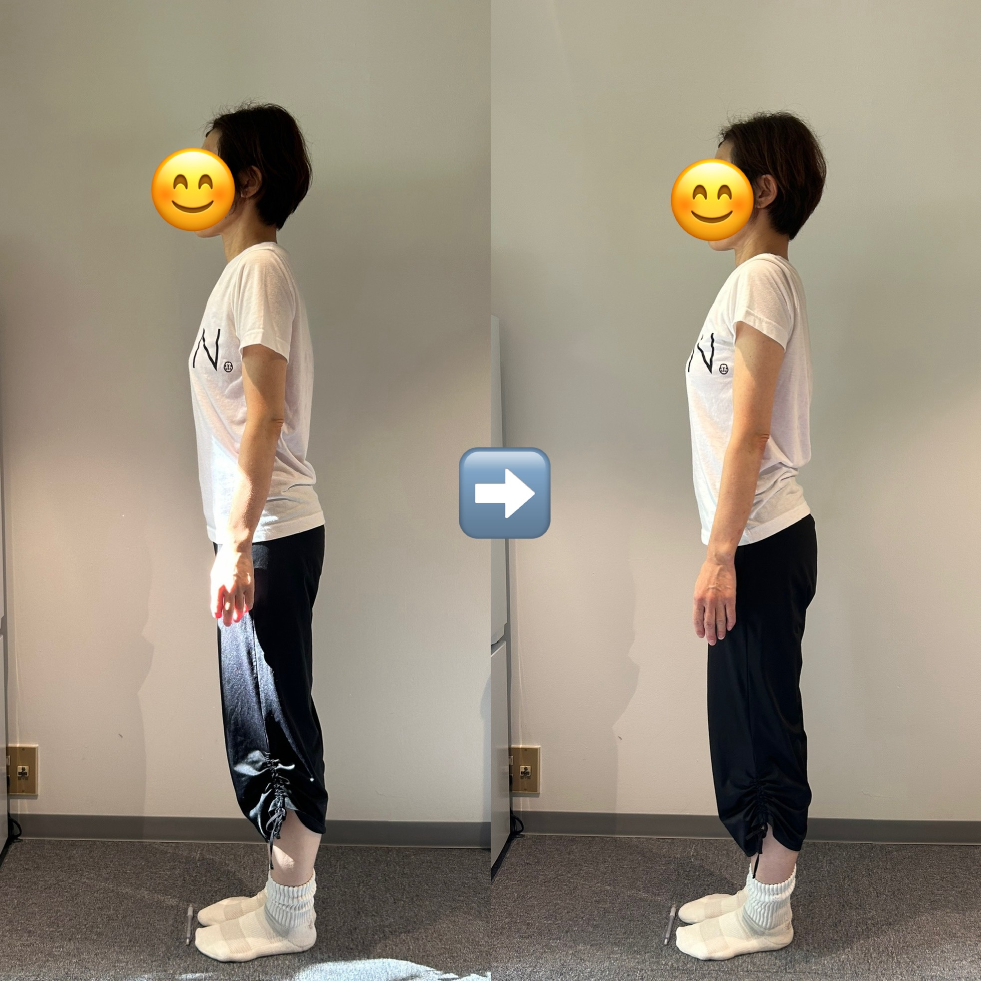 耳、肩、骨盤、膝、外くるぶしの位置が揃われました!! | 靭公園チェリッシュピラティス